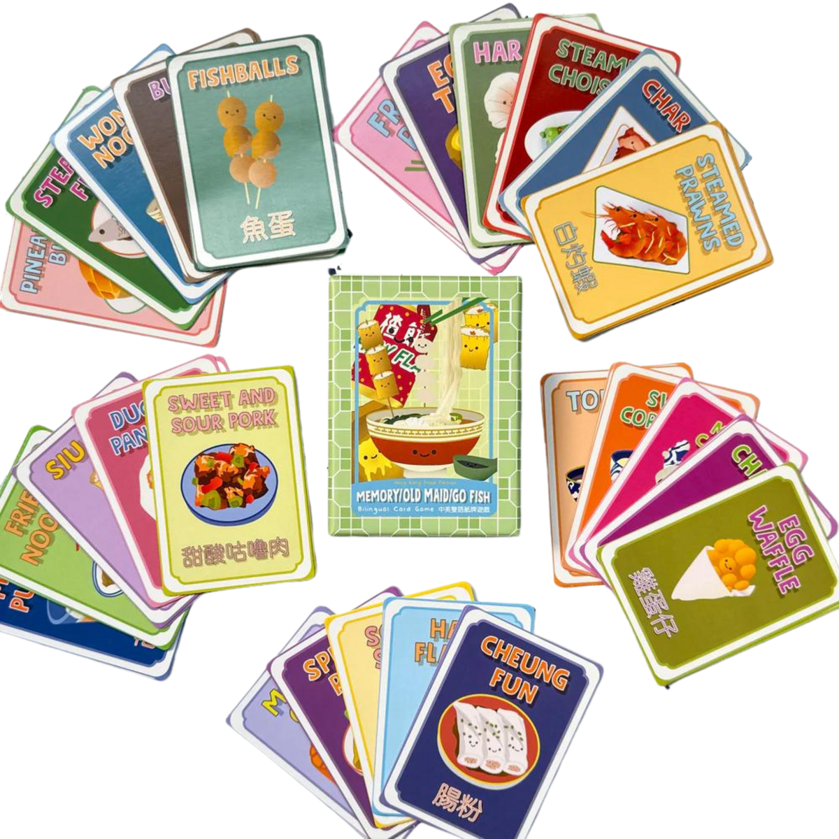 Chinese Food Bilingual Card Game– Foo Hung Curios