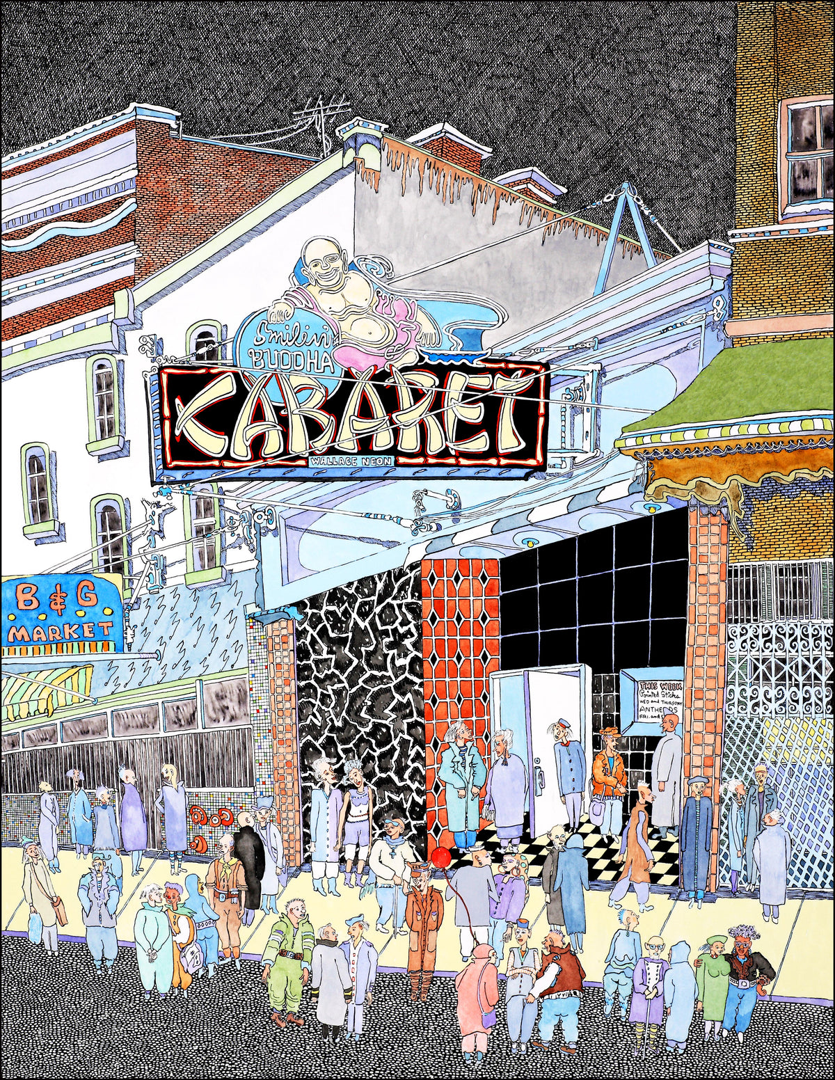 Smilin' Buddha Cabaret Greeting Card– Foo Hung Curios