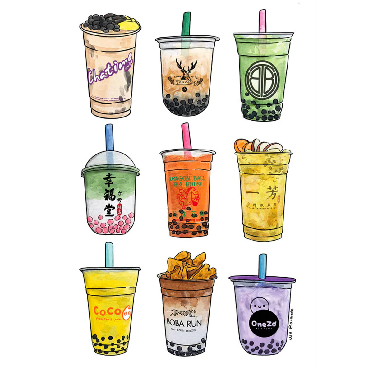 Bubble Tea Print– Foo Hung Curios